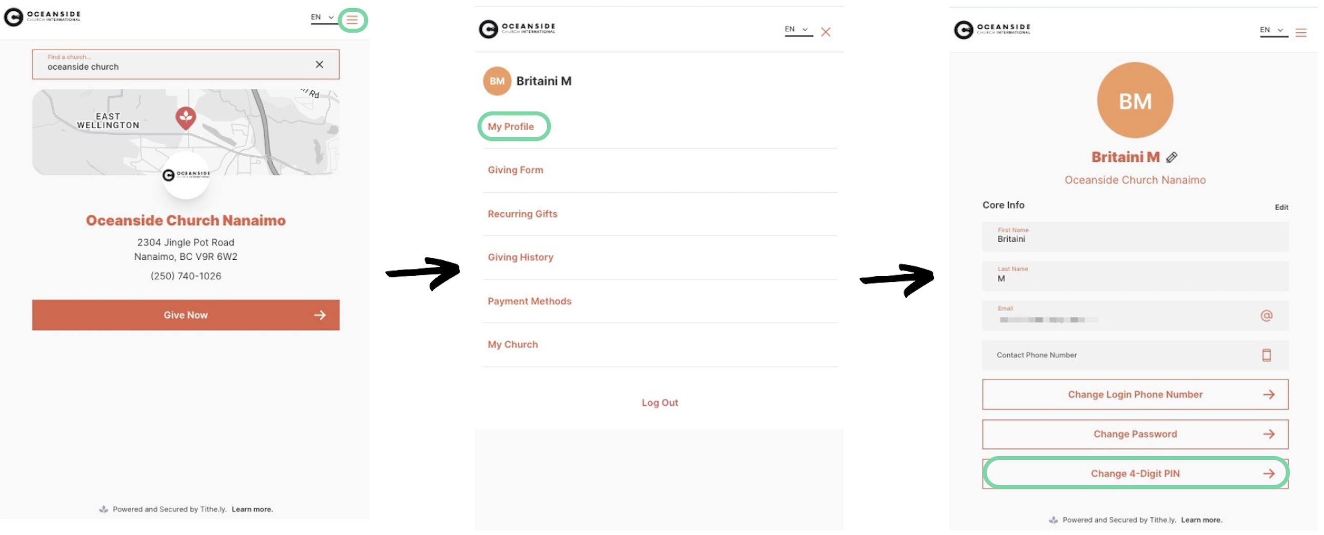 Resetting Your Tithely Donor Account PIN and Password – Tithely