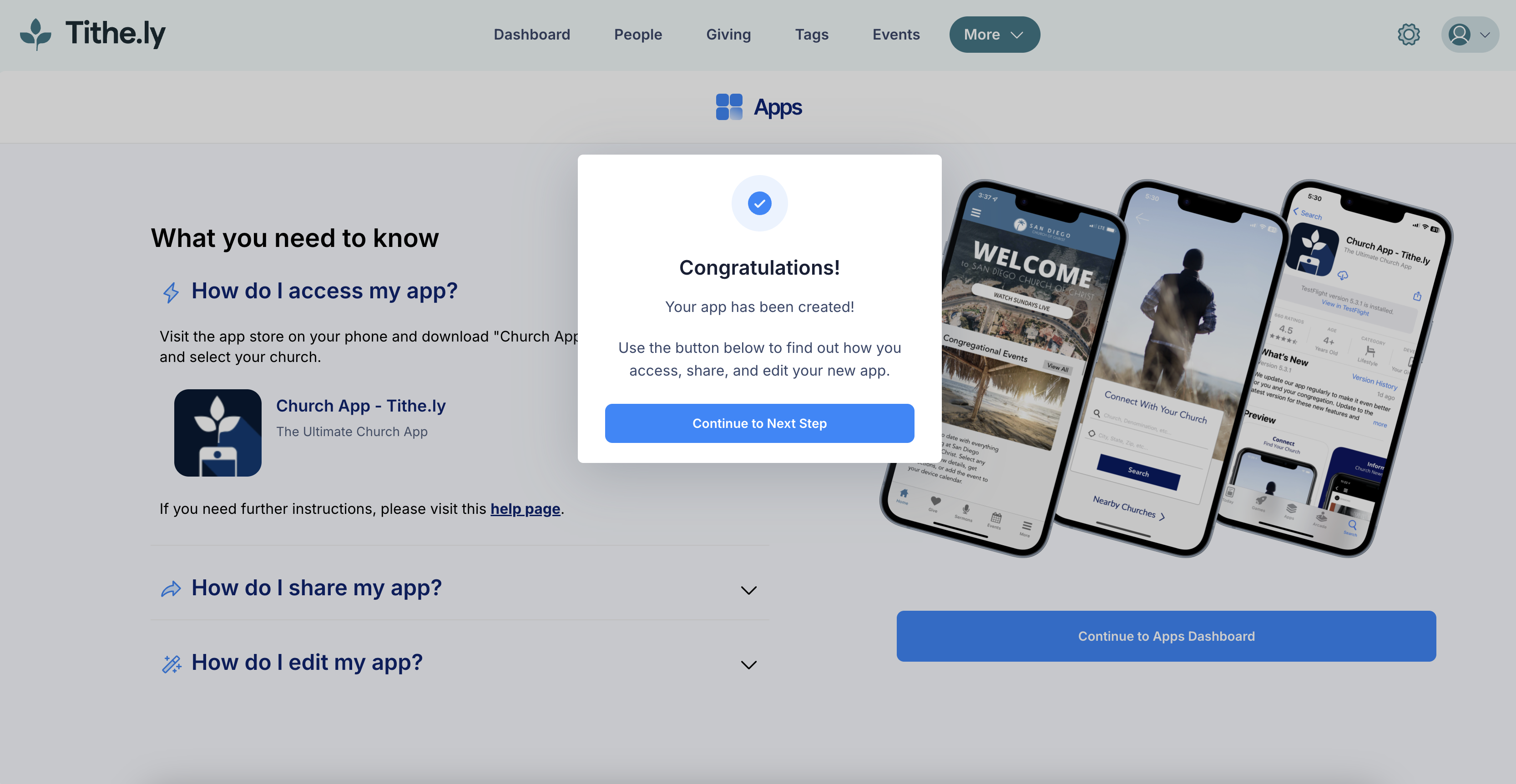 Getting Started Designing Your App – Tithely