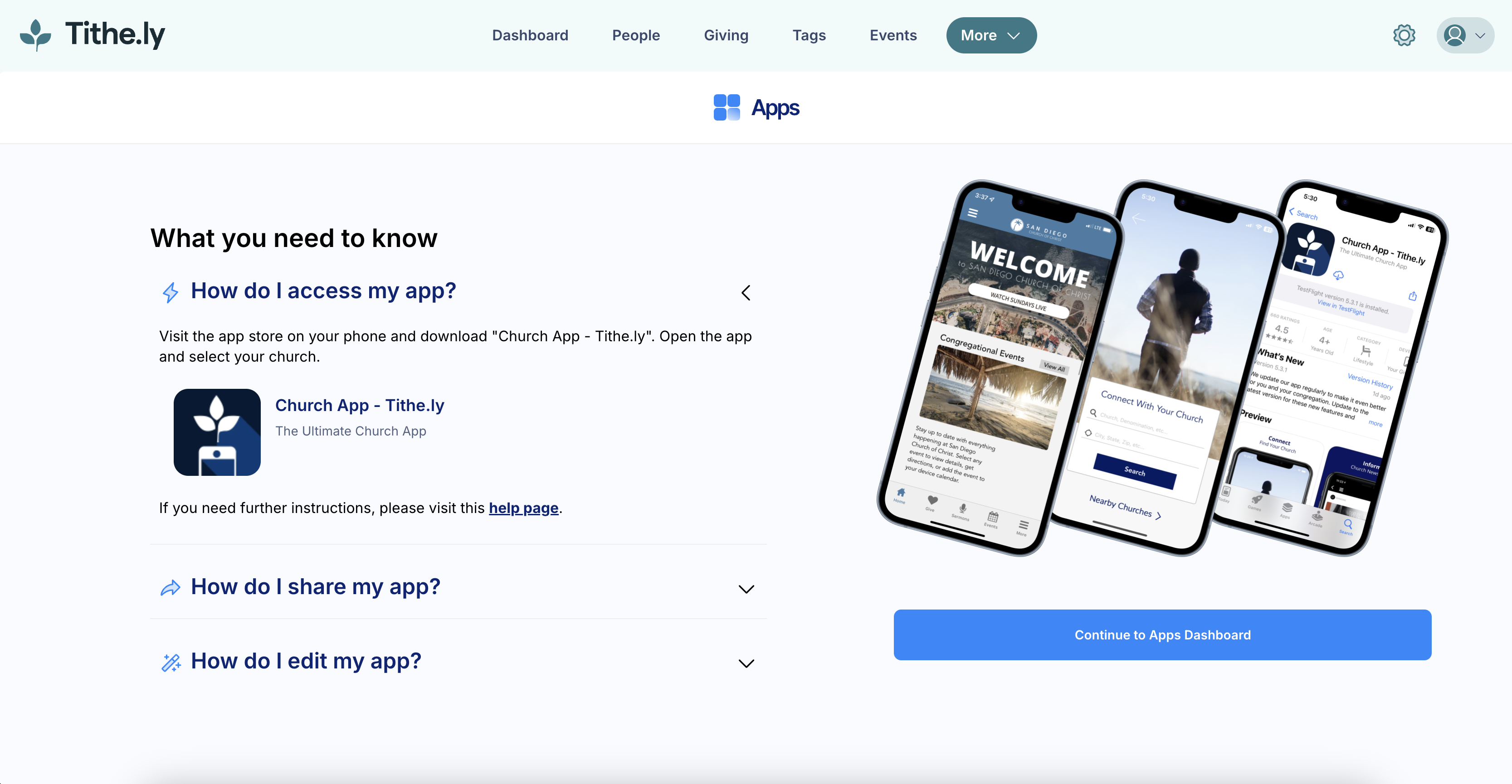 Getting Started Designing Your App – Tithely