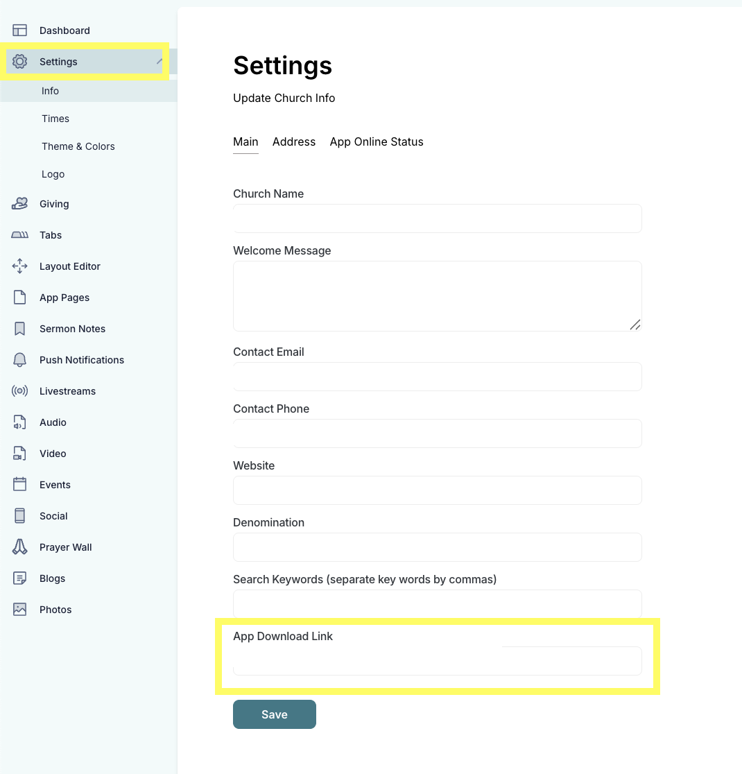 How to Find and Share Your App Download Link – Tithely