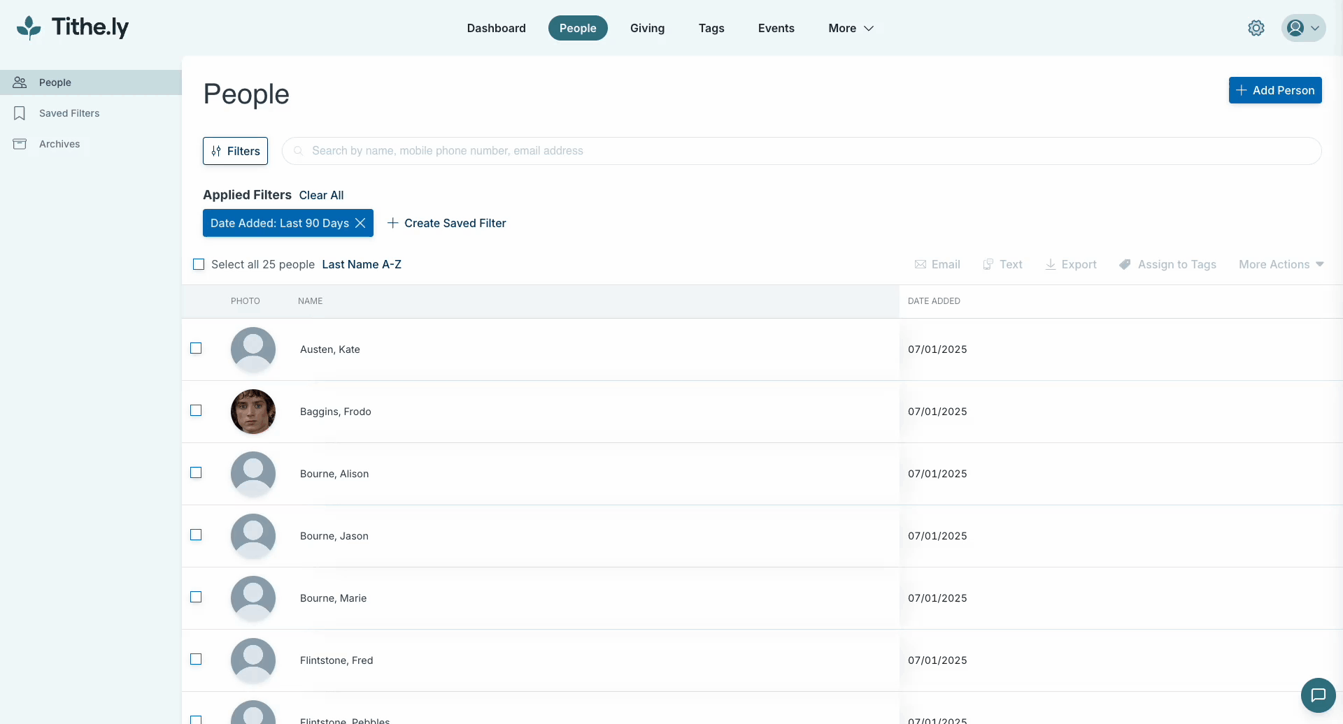 Cleaning Up Data after Move-In – Tithely